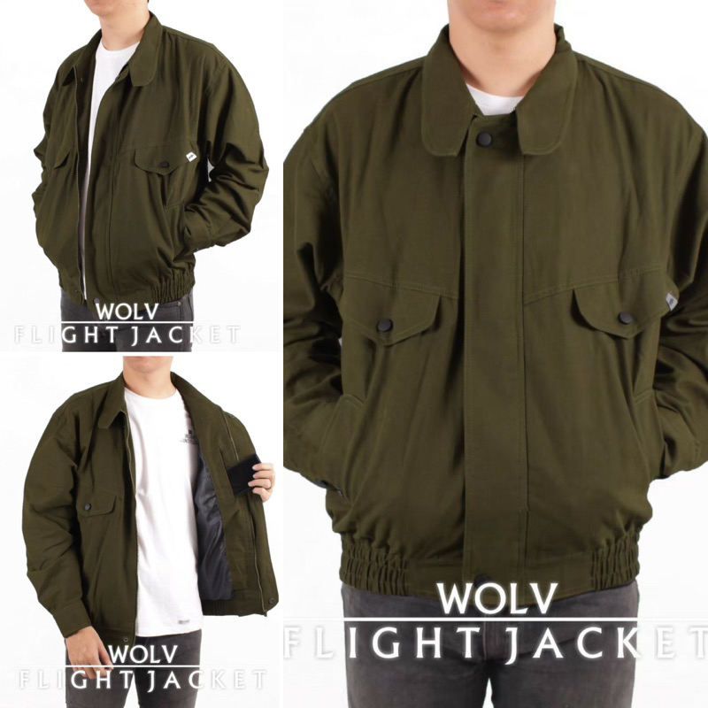 Jual WOLV ORIGINAL Jaket Pilot Jaket Flight Jaket Vintage Jaket Bomber ...