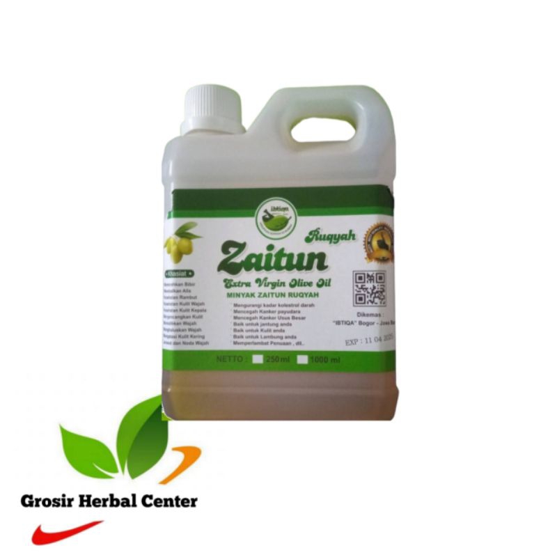 Jual Minyak Zaitun Extra Virgin Olive Oil | Minyak Zaitun Ibtiqo 1000mL ...