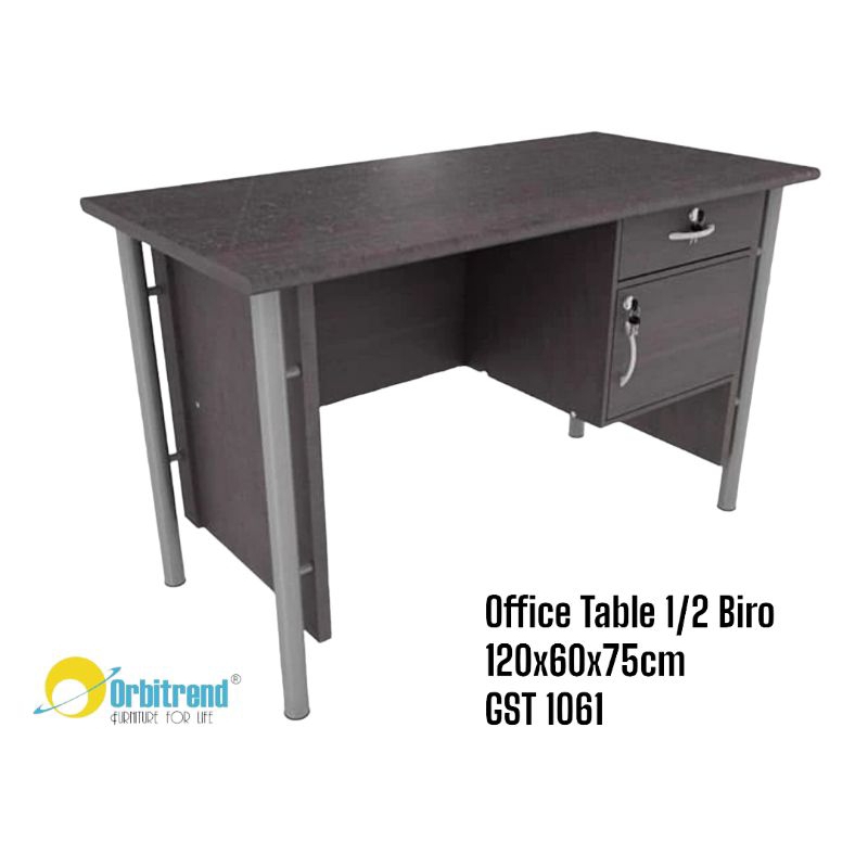 Jual Meja Kantor 1/2 Biro Orbitrend GST-1061 / Office Table Orbitrend ...