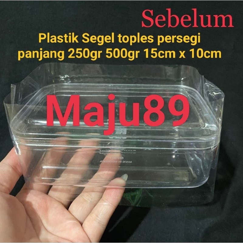 Jual Plastik Segel toples persegi panjang - diameter 15cm x 10cm ...