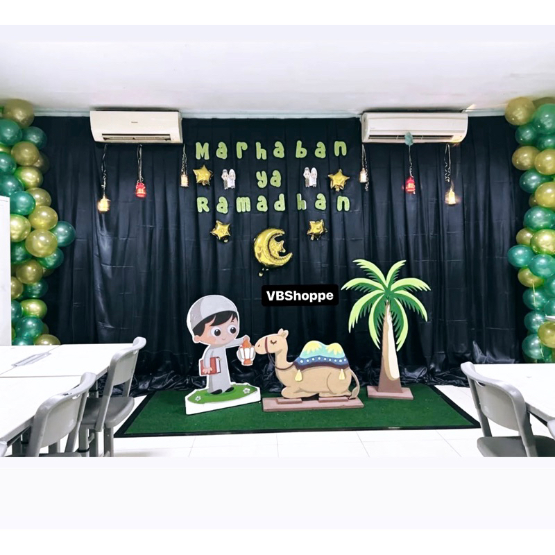 Jual SUPER JUMBO DEKORASI RAMADHAN KAREEM IDUL FITRI UNTA POHON KURMA ...