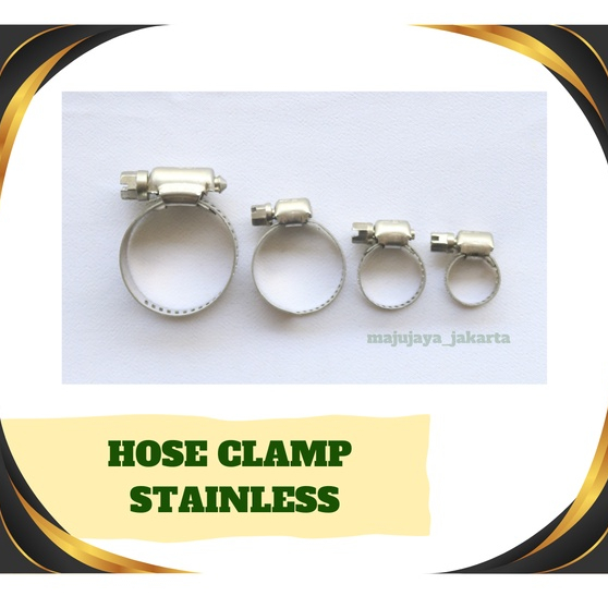 Jual KLEM SELANG / CLAMP SELANG STAINLESS 304 Uk. 16-25mm | Shopee ...