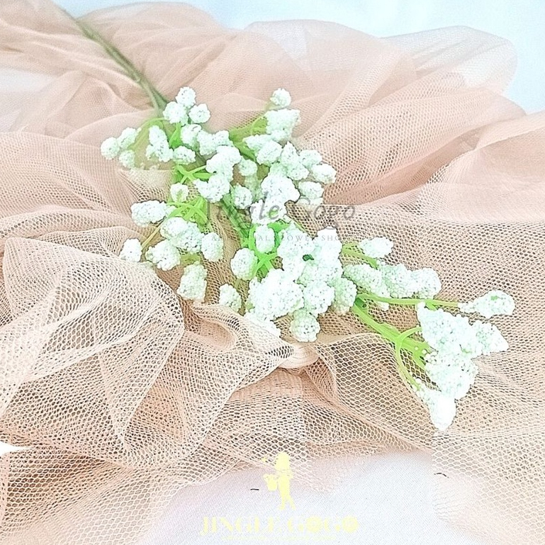 Jual Bunga Baby Breath Salju 4 cabang Babybreath Putik Foam Tangkai ...