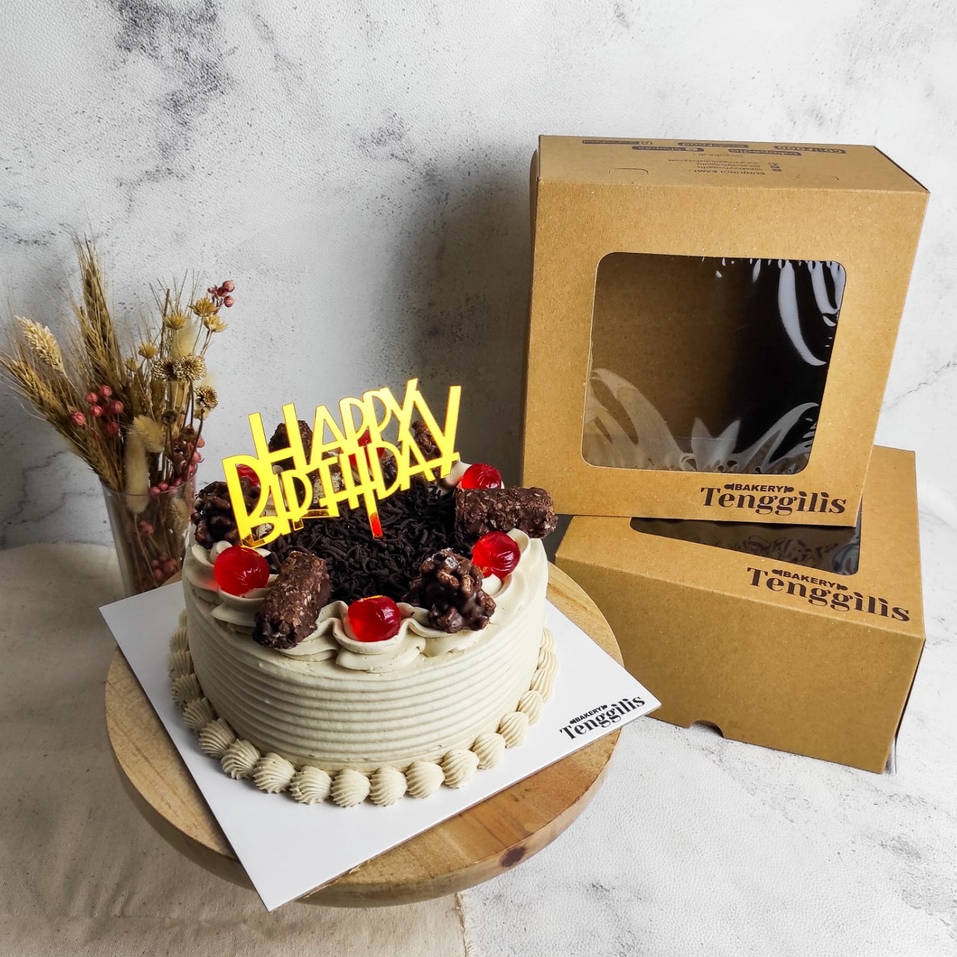 Jual SURABAYA SAJA [FREE TOPPER] Kue Ultah Classic Mocca | Shopee Indonesia