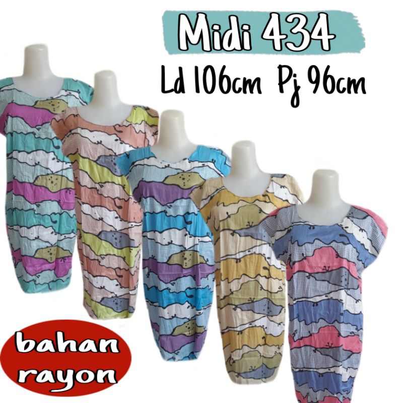 Jual [COD] PAKET 5 DASTER MIDI MURAH GROSIR BATIK PRODUSEN DASTER DAN ...