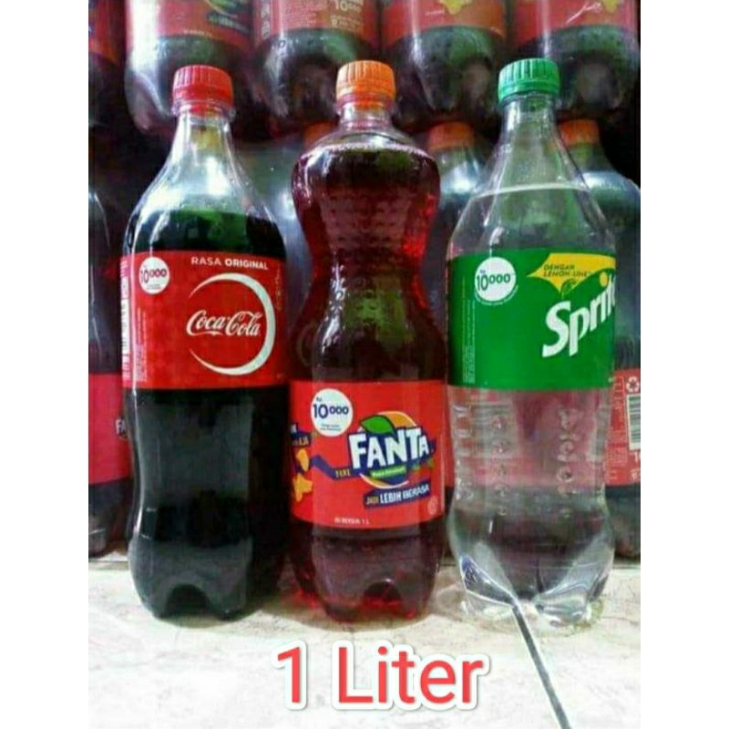 Jual Sprite, Coca Cola, Fanta 1 Liter (1 Krat : 12 Botol) | Shopee Indonesia