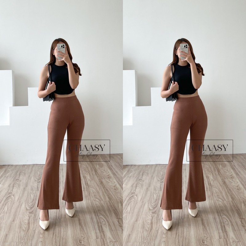 Jual LEXY KNIT CUTBRAY PANTS | Shopee Indonesia