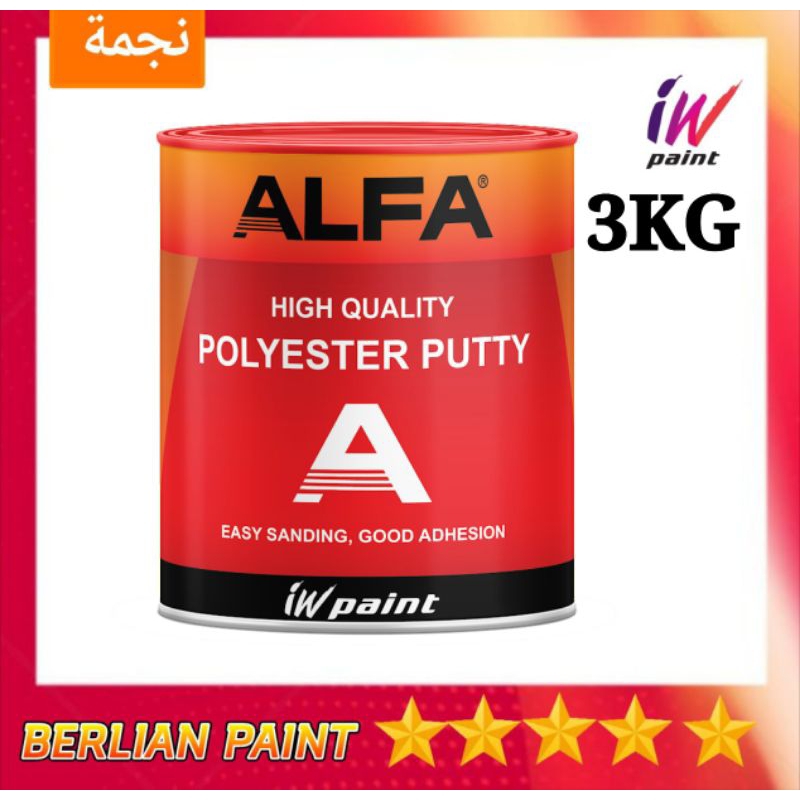 Jual Dempul mobil Alfa galon 3kg | Shopee Indonesia