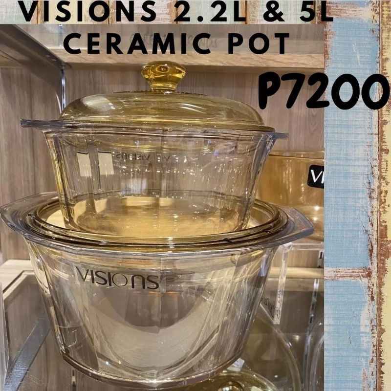Jual VISIONS DIAMOND SET 4 PCS PANCI MASAK KACA (2.2L+5L) | Shopee Indonesia