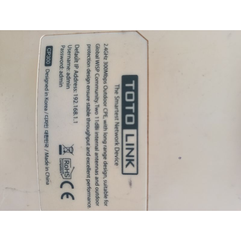 Jual totolink cpe 300 + adaptor bekas | Shopee Indonesia