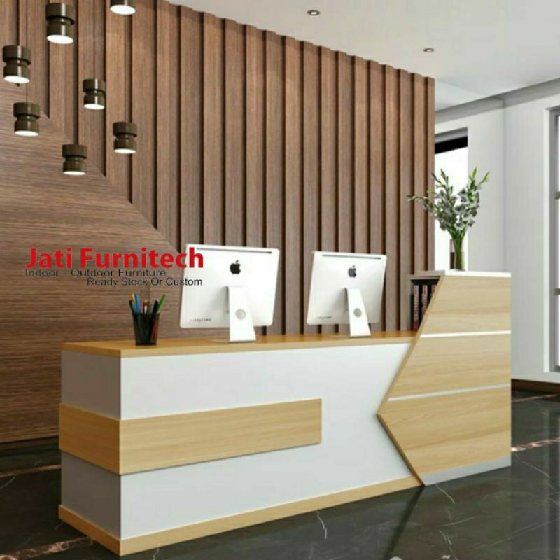 Jual receptionist desk meja resepsionis - home office - Harga Per Meter | Shopee Indonesia