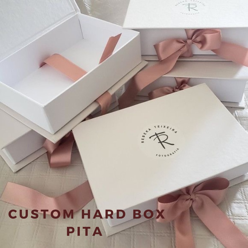 Jual Hard Box 30x30x7 cm Custom Hardbox Pita Box Pita Logo | Shopee Indonesia