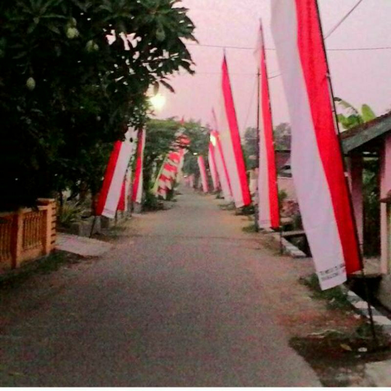 Jual bendera umbul umbul layur merah putih panjang | Shopee Indonesia