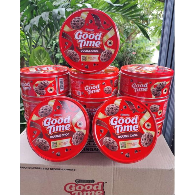 Jual Good Time Double Choc Good time kaleng kecil 149 gr | Shopee Indonesia