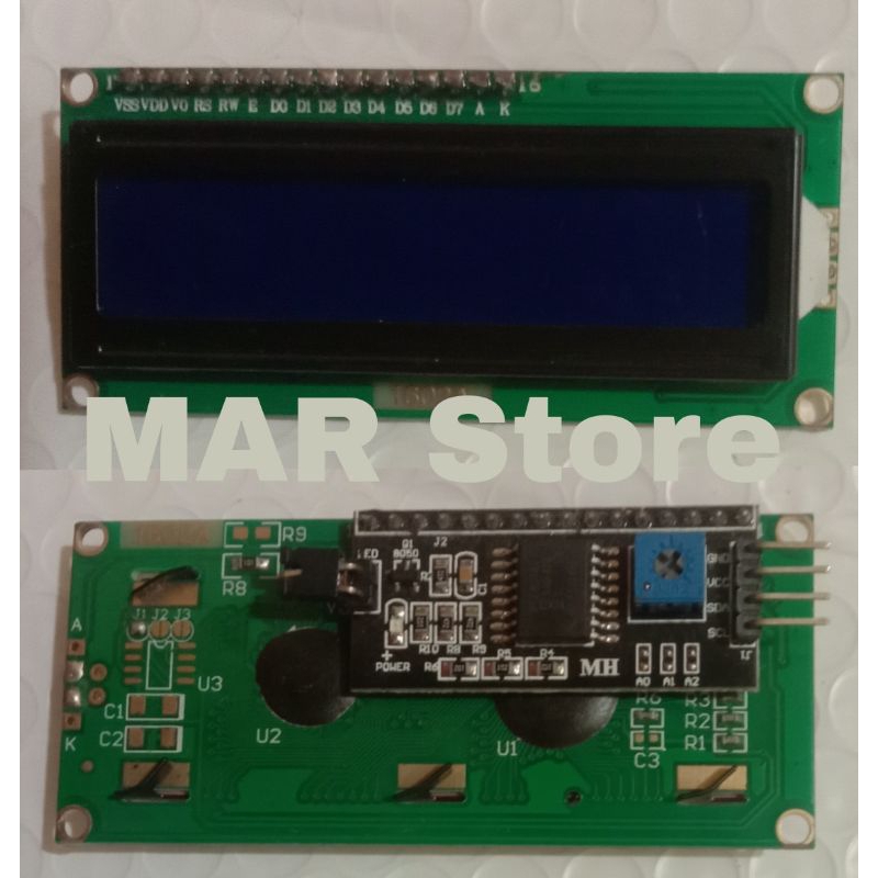 Jual LCD I2C warna biru 16x2 | Shopee Indonesia