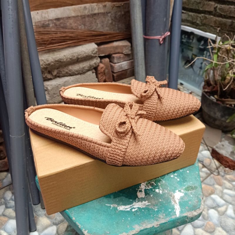 Jual Sepatu slop wanita /sepatu rajut /slop rajut /slop wanita / sepatu ...