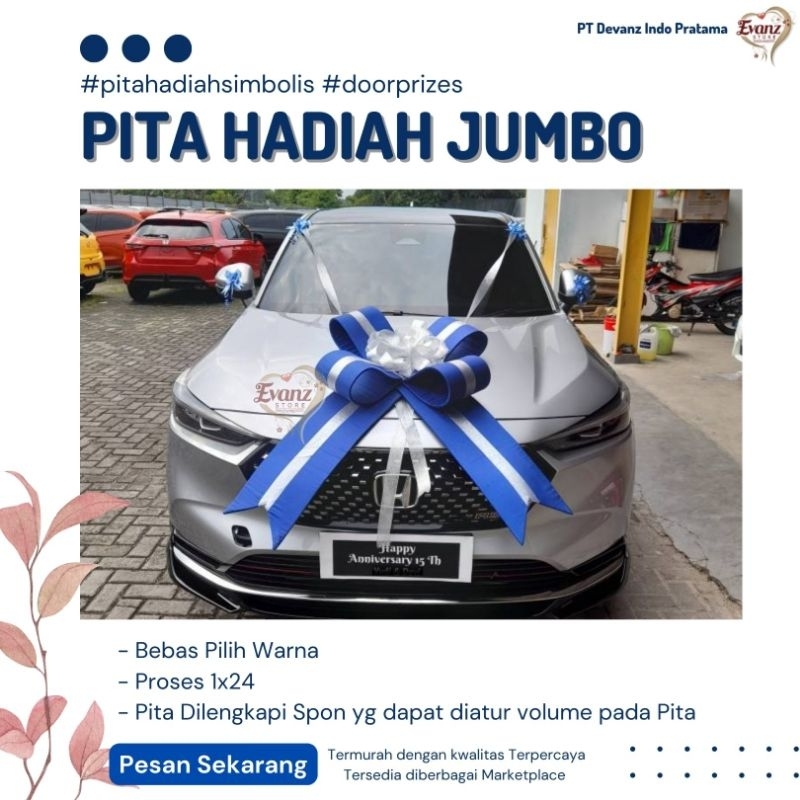 Jual pita Hadiah Motor dan Mobil Sedang / Pita Simbolis / Doorprize ...
