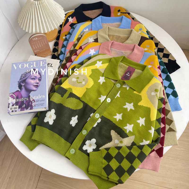 Jual Bintang Polo Cardy - Cardigan Rajut Wanita Motif Terbaru | Shopee ...