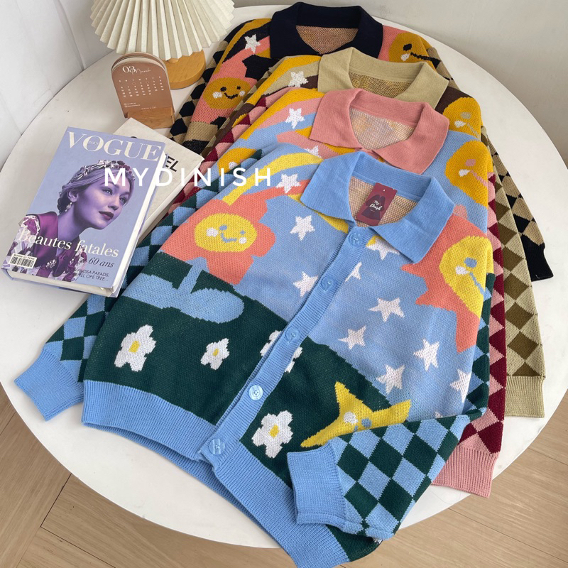 Jual Bintang Polo Cardy - Cardigan Rajut Wanita Motif Terbaru | Shopee ...
