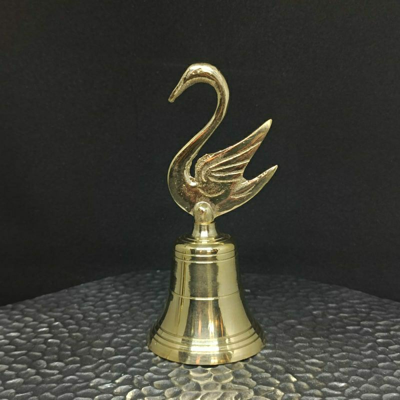 Jual Bel kuningan Gold, Bel lonceng tangkai motif angsa | Shopee Indonesia