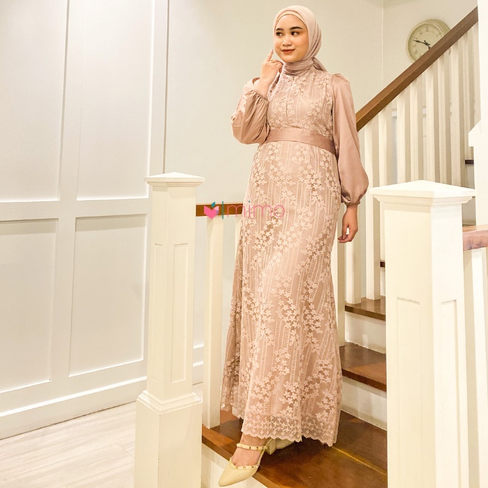 Jual MIMO - Jemima flower Dress | Dress Ramadhan Lebaran | Shopee Indonesia