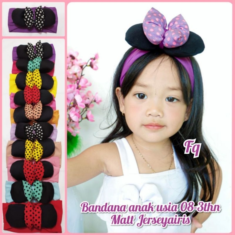 Jual Bandana Bando Anak dan Bayi Pita Pom Pom | Shopee Indonesia