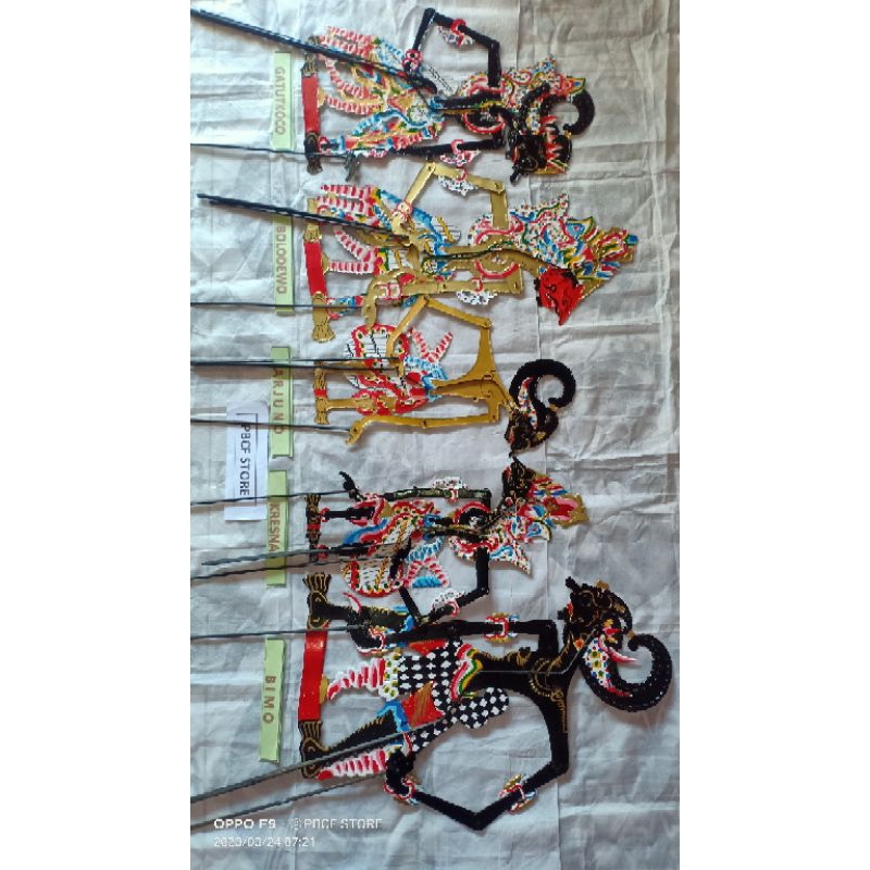 Jual PAKET 4 WAYANG Bimo Bolodewo gatutkaca ukuran +- 55CM +- 70cm bisa ...