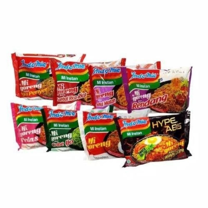 Jual PAKET 5PCS INDOMIE REBUS GORENG SOTO SEBLAK KARI AYAM RENDANG CABE ...