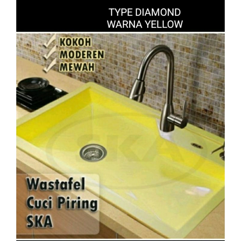 Jual Wastafel Cuci Piring/Bak Cuci Piring Type Diamond Fiberglass Tebal ...