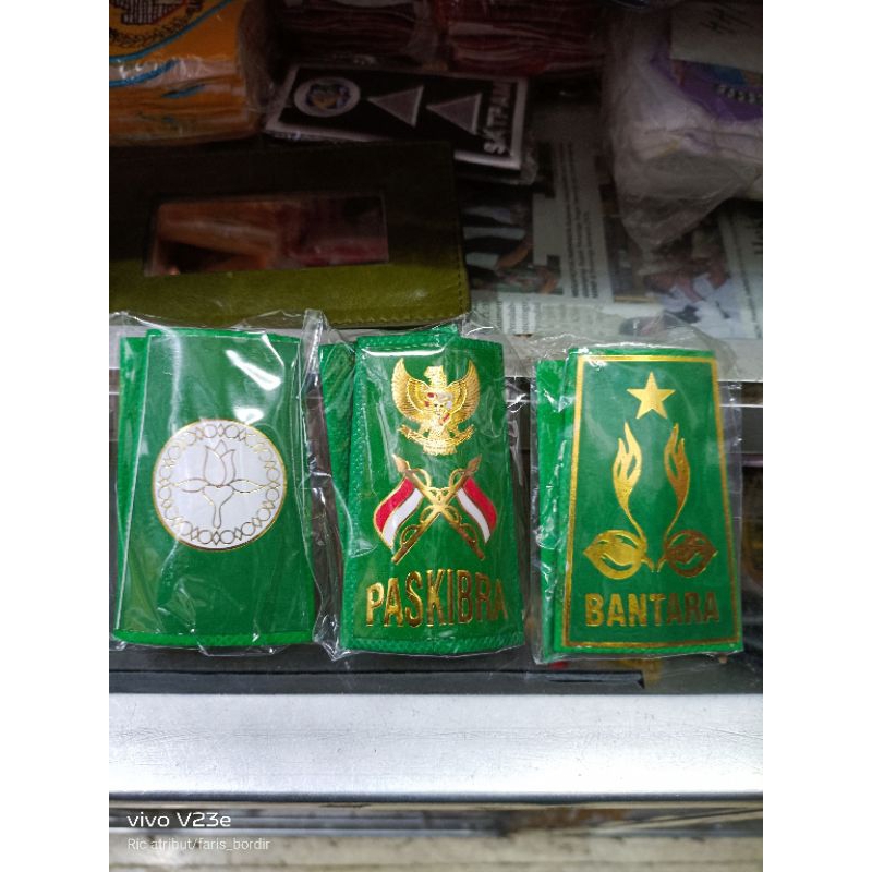 Jual pangkat paskibraka/empolet upacara paskib pangkat pasukan pengibar ...