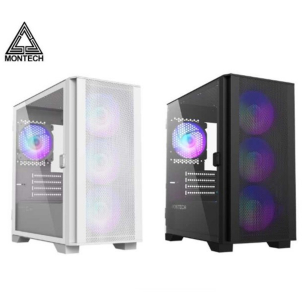 Atx Case Montech AIR 100 ARGB MICRO-ATX Tower With Four ARGB Fans Pre ...