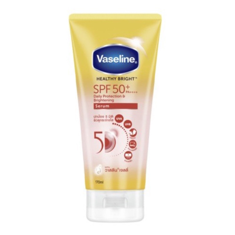 Jual VASELINE Healthy Bright Daily Protection & Brightening Serum SPF50+ PA++++ 170ml | Shopee ...
