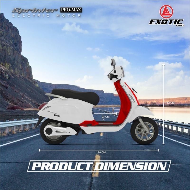 Jual motor listrik exotic sprinter pro max | Shopee Indonesia