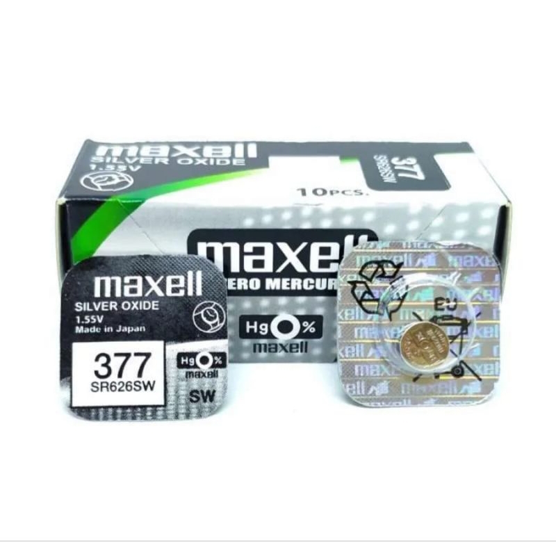 Jual Batre 626 maxel original baterai 377 SR626SW Maxell PB | Shopee ...