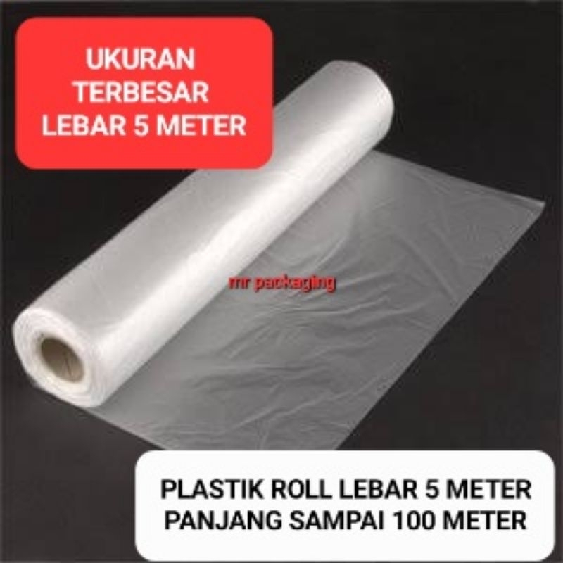 Jual PLASTIK LEBAR 5 METER ROLL GULUNG METERAN COR PLASTIK ROLL UK ...
