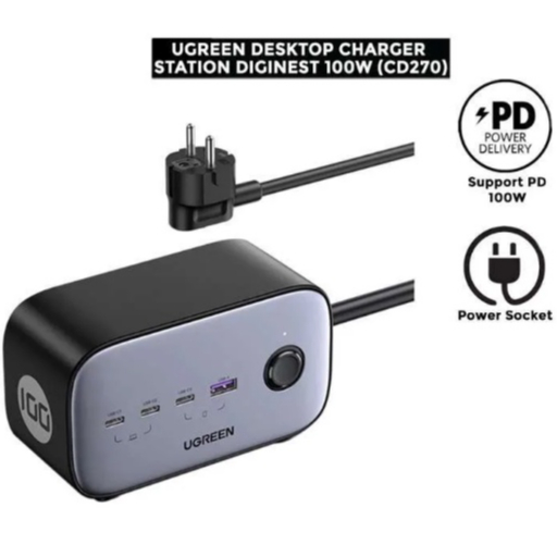 Jual UGREEN Desktop Adaptor Diginest Pro 100W Colokan Listrik Multi 4 ...