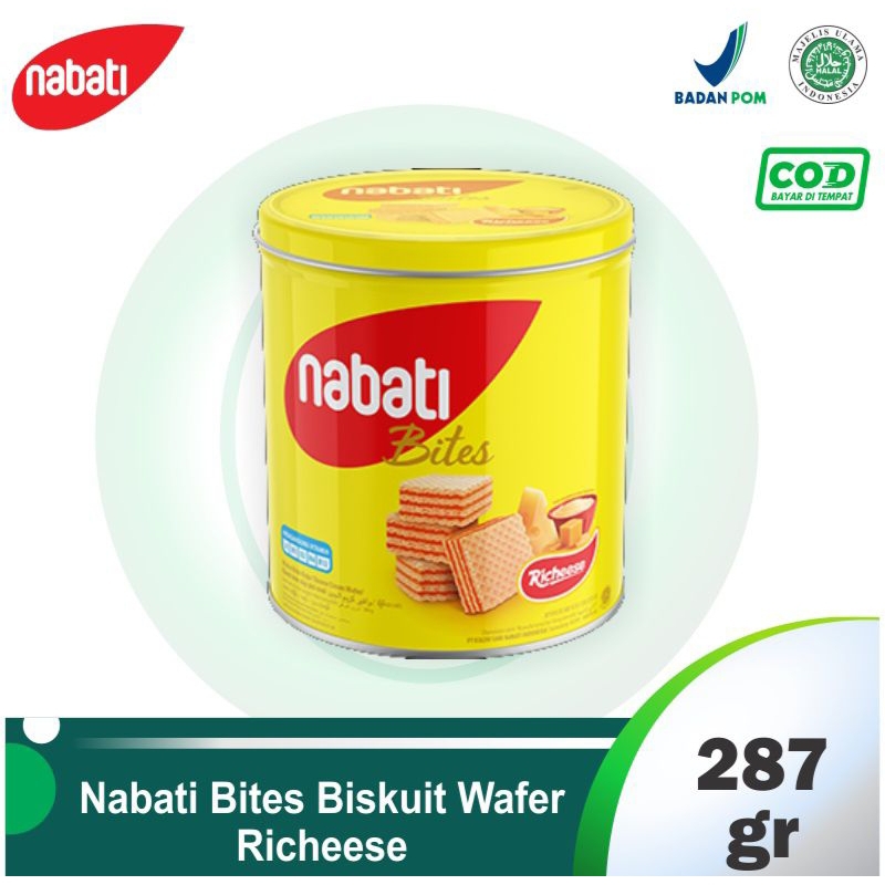 Jual NABATI BITES Kaleng All Varian Biskuit Wafer 287 Gr | Shopee Indonesia