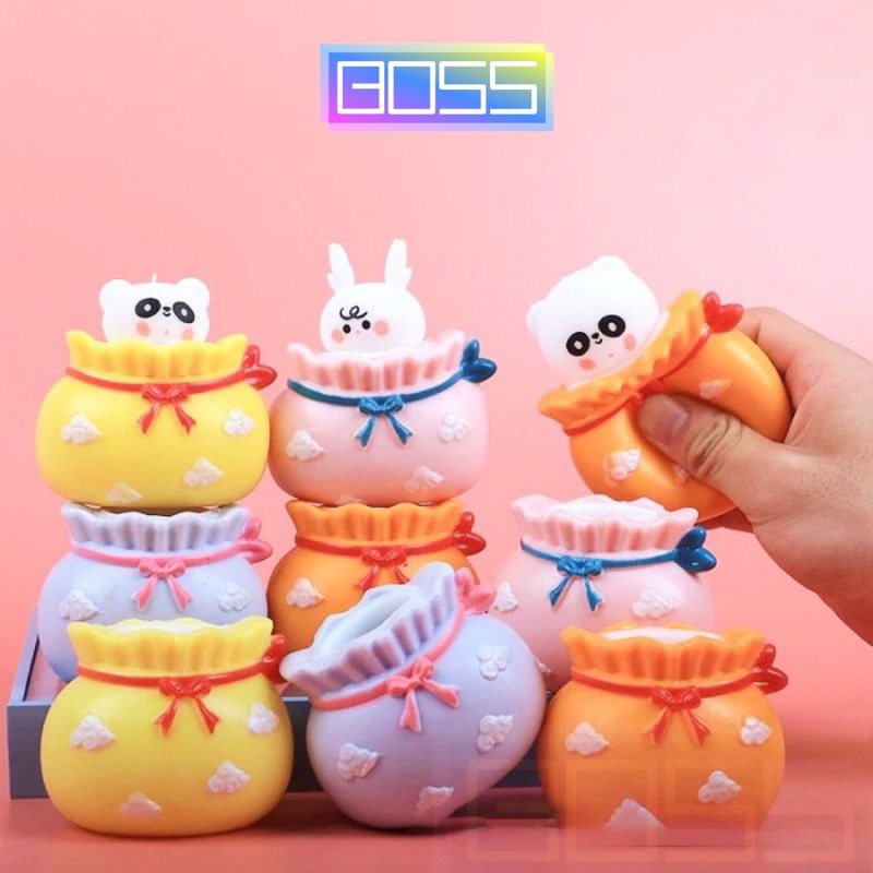 Jual BOSS-Mainan Squishy Pop It Viral Lucky bag Panda Kelinci anti ...