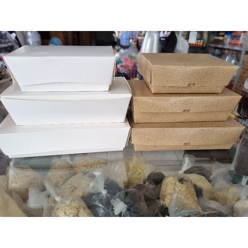 Jual LUNCH BOX KERTAS / KOTAK MAKANAN / PAPER LUNCH BOX | Shopee Indonesia