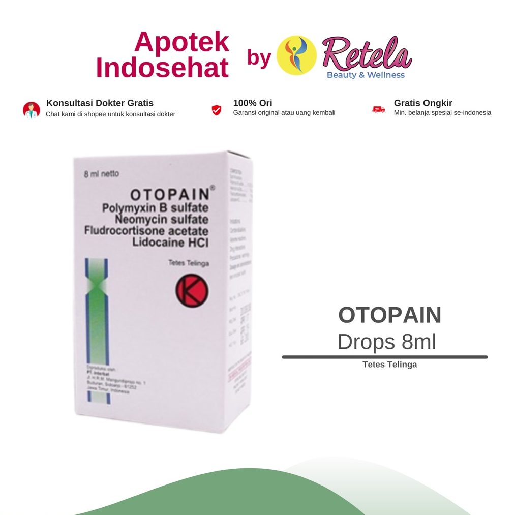 Jual OTOPAIN EAR DROPS 8ML | Shopee Indonesia