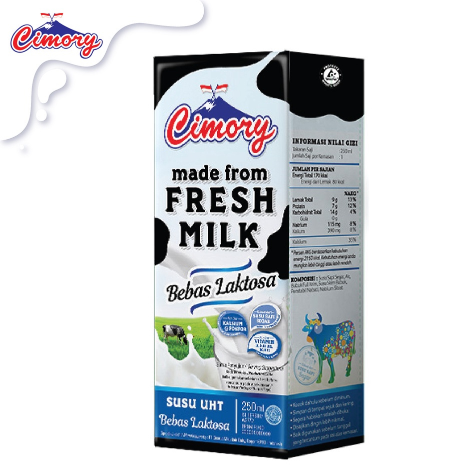 Jual CIMORY SUSU UHT 250ml COKLAT CHOCO MALT STRAWBERRY CASHEW COKELAT ...