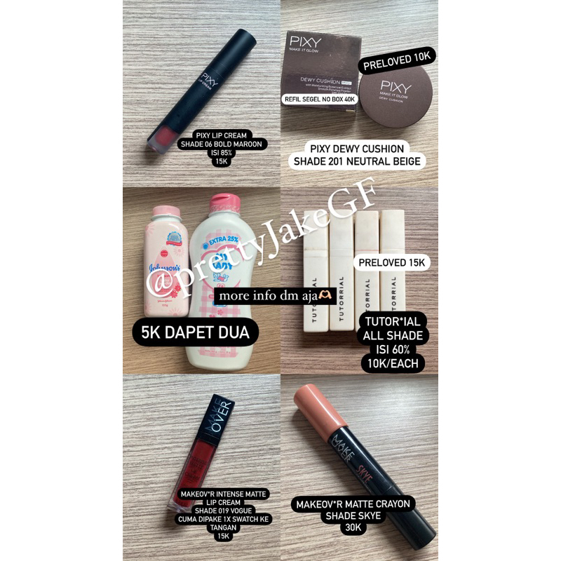 Jual preloved makeover crayon skye, cushion pixy, tuttorial, intense ...