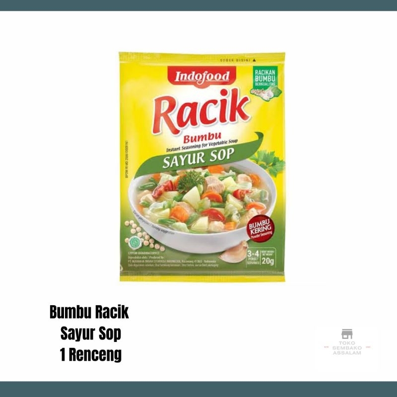 Jual Indofood Bumbu Racik Sayur Sop 1 Renceng / Bumbu Indofood Racik ...