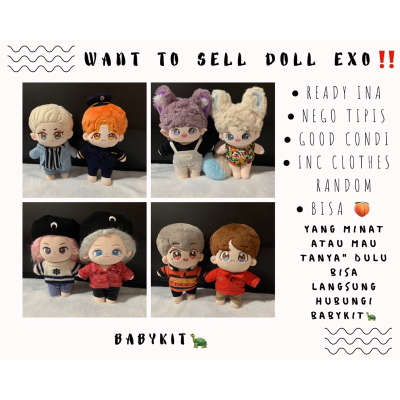 Jual EXO DOLL CHANYEOL BAEKHYUN KAI KYUNGSOO KUNI LADDER GRAVITY ...