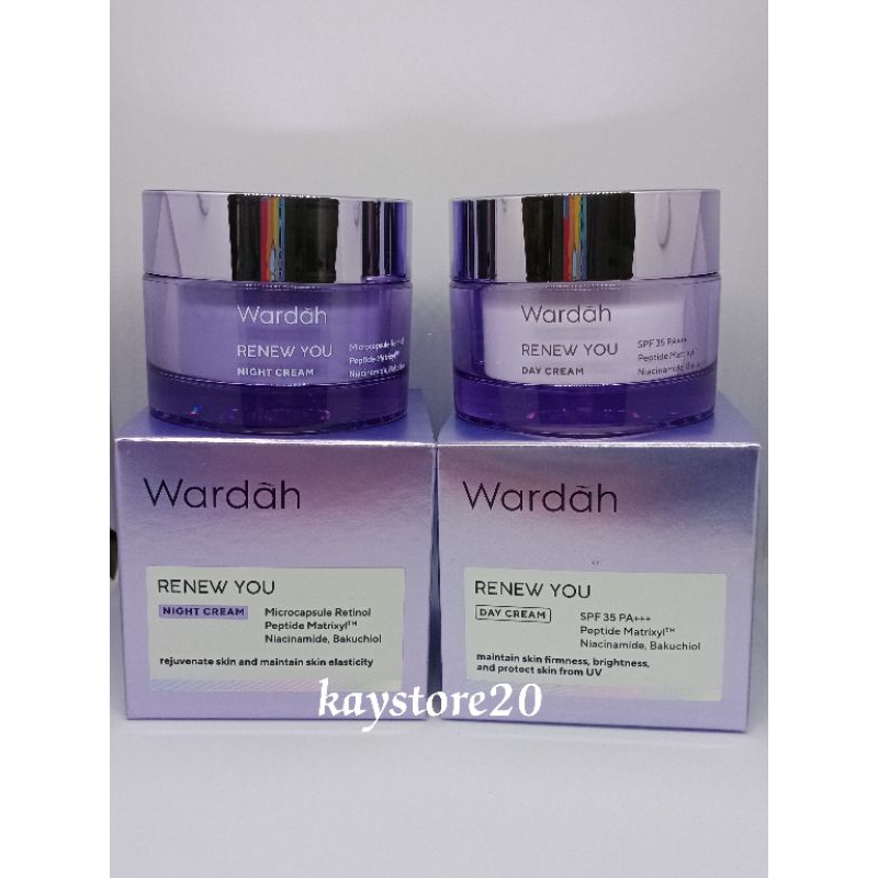 Jual WARDAH RENEW YOU DAY CREAM NIGHT CREAM 30GR(KEMASAN BARU) | Shopee ...