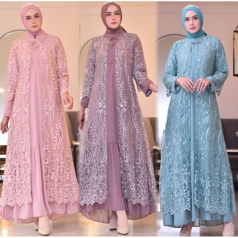 Jual Original Gamis Rompi Aldi / Gamis Pesta / Gamis Modern / Gamis ...