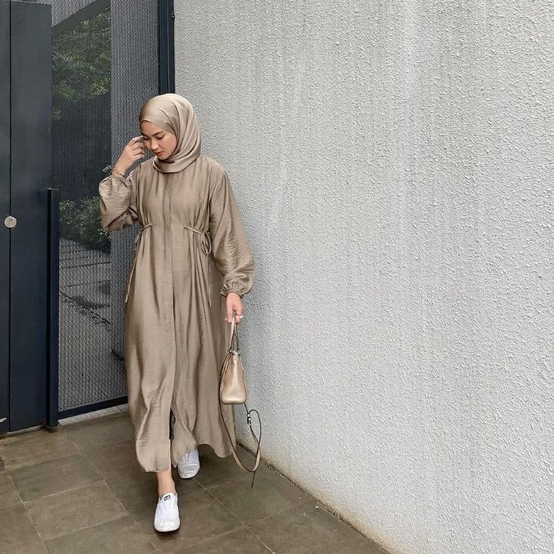 Jual DRESS MIDI HAZEEL terbaru#DRESS tali polo linen (TERLARISS ...