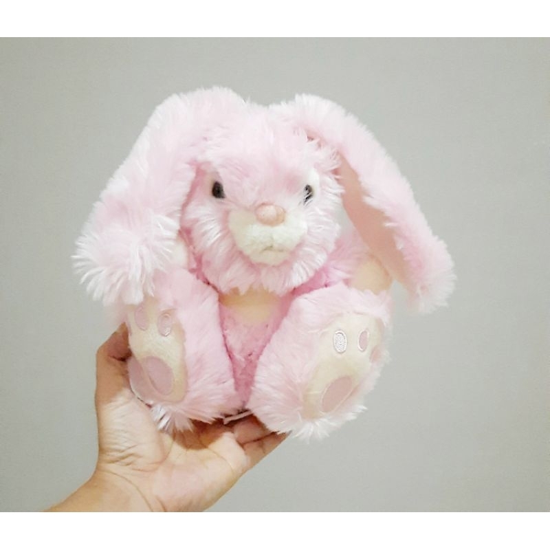 Jual Boneka Kelinci Pink Bulu Lembut Original Size 20 cm/ Boneka ...