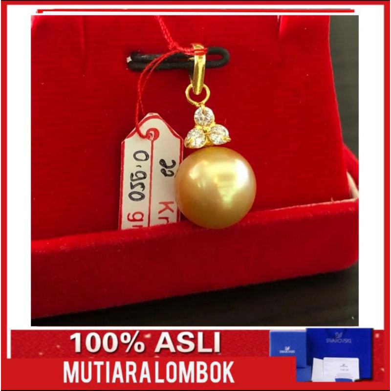 Jual liontin emas 22 karat mutiara air laut lombok original perhiasan ...