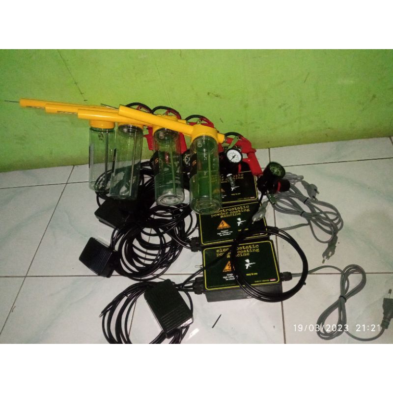 Jual Mesin Powder Coating portable Gun Electrostatic koting ...
